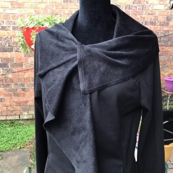 blanc noir | Jackets & Coats | 525 Nwt Bnci Blanc Noir Ruffle Draped Jacket | Poshmark